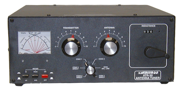 ATR-30 HF Antenna Tuner with Aircore roller inductor, 500 pF matching ...