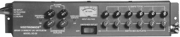 DC-35, DC POWER STRIP, HI-CURRENT, 35 AMPS, METER | MFJ Enterprises Inc