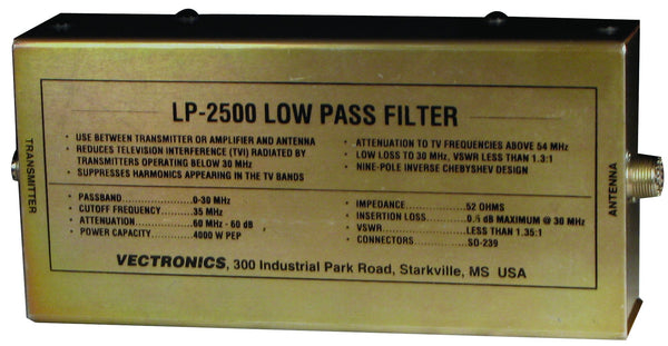 LP-2500, IT, LOW PASS FILTER, 2500W | MFJ Enterprises Inc