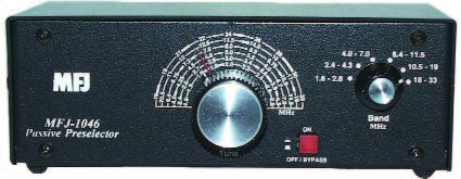 MFJ-1046,RECEIVER PRE-SELECTOR, 1.6 - 33 MHz | MFJ Enterprises Inc