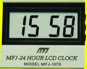 MFJ-107B, CLOCK, LCD 24 HOUR, SINGLE CLOCK | MFJ Enterprises Inc