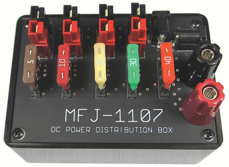 MFJ-1107, DC DISTRIBUTION BX, 1IN BP, 6OUT, PWR POLES,2.1MM | MFJ ...