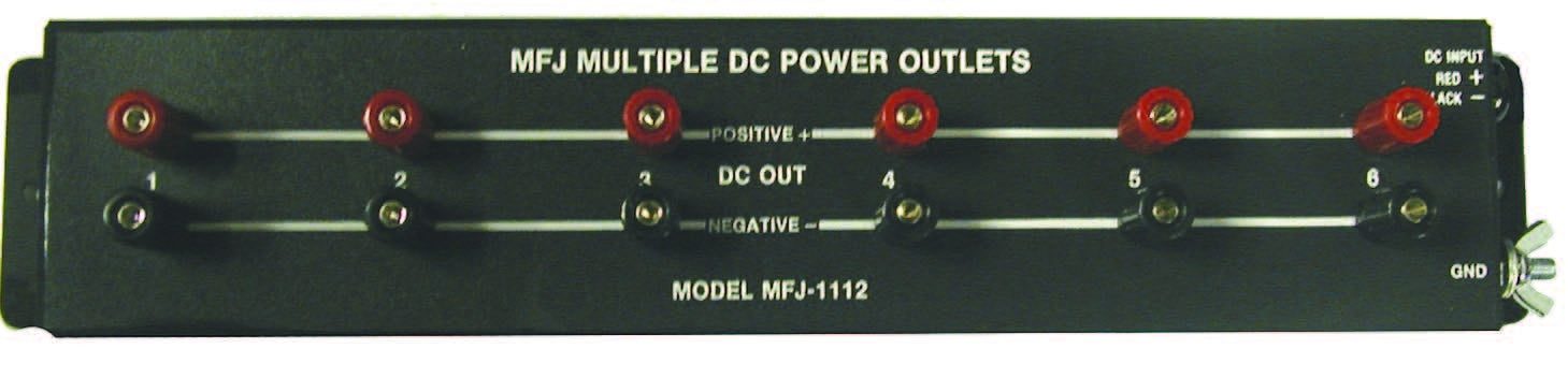 MFJ-1112, DC, POWER STRIP, 6 OUTLET | MFJ Enterprises Inc