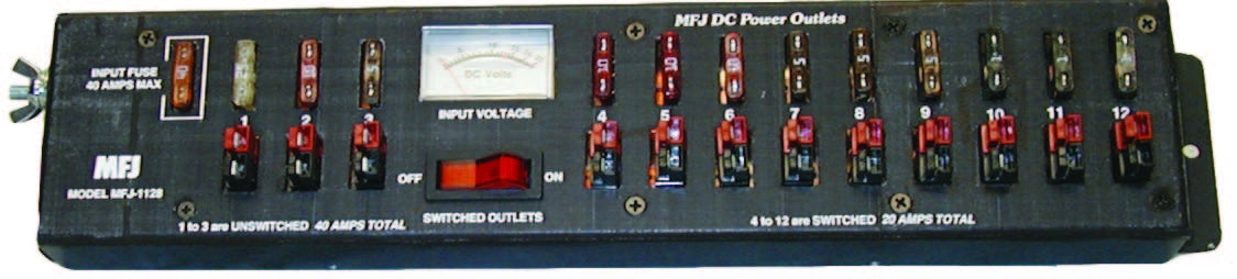 MFJ-1128, DC OUTLETS, 12 ANDERSON, MTR/SW | MFJ Enterprises Inc