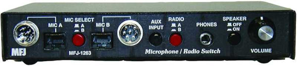 MFJ-1263,MIC/RIG SWITCH, 2 MIC TO 2 RIG | MFJ Enterprises Inc