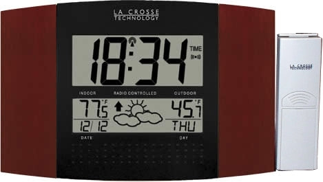 MFJ-144RC, LCD CLOCK, RC, CAL/TEMP/IN/OUT, WEATHER, REMOTE | MFJ ...