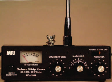 MFJ-1644,WHIP TUNER/ART. GROUND/CURRENT METER, 10-80M, 150W | MFJ ...