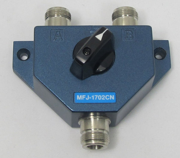 MFJ-1702CN, ANTENNA SWITCH, 2POS N,W/GND, LIGHTNING PROTECTED | MFJ ...