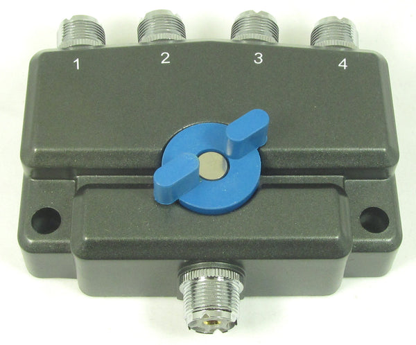 MFJ-2704, ANT SWITCH, 4 POS, SO-239, 2 kW, 900MHz | MFJ Enterprises Inc