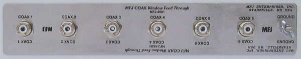 MFJ-4601, WINDOW ANT FEEDTHRU, BASIC PANEL, W/SO-239 | MFJ Enterprises Inc
