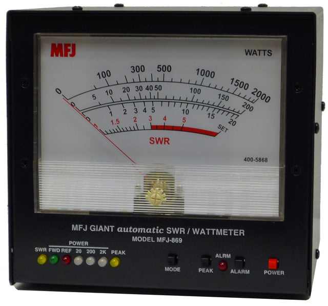MFJ-869, GIANT AUTOMATIC DIGITAL SWR/WATTMETER, 1.8-60 MHz | MFJ ...