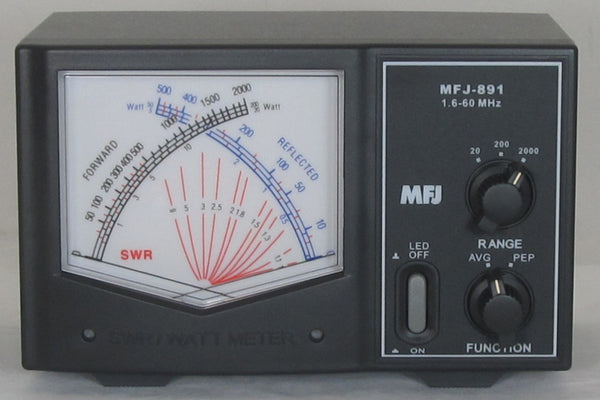 MFJ-891, GIANT X SWR/WATTMETER, 1.6-60 MHz, 2kW | MFJ Enterprises Inc