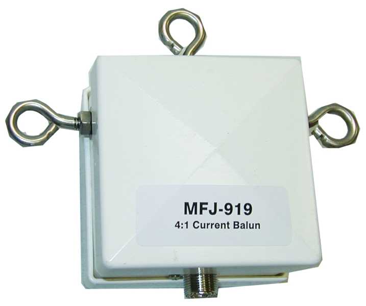 MFJ-919,BALUN, CURRENT, 4:1, 1.8-30 MHz, 1.5kW | MFJ Enterprises Inc
